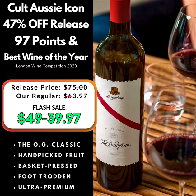 47% OFF 97pt Cult Aussie #1 Wine of the Year: d'Arenberg The Dead Arm ...