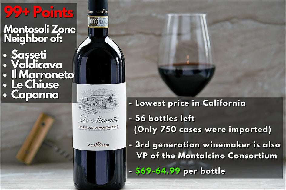99pt Brunello Hidden Gem (Valdicava+Sassetti Neighbor) – Artisan W&S