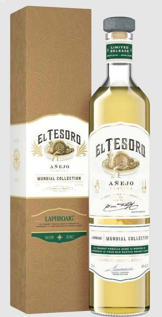 El Tesoro Anejo Tequila Mundial Collection Aged in Laphroaig Barrels(7 ...