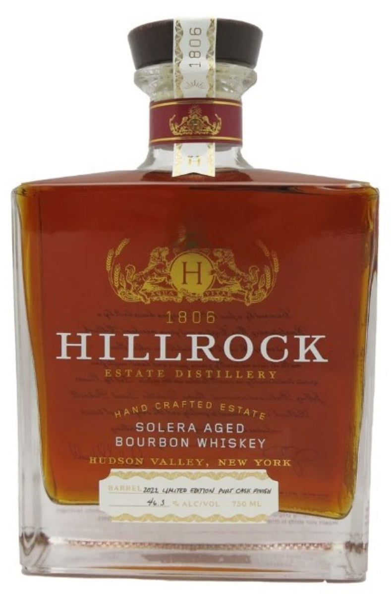 Hillrock Estate Distillery Solera Aged Bourbon Whiskey Port Cask Finis ...