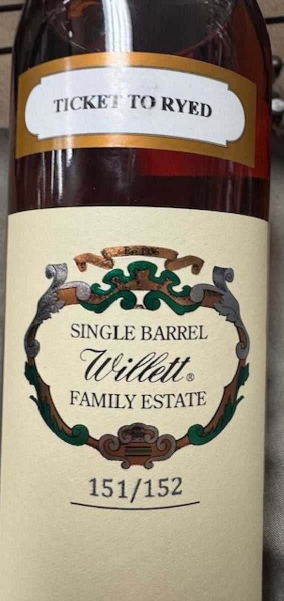 Willett Family Estate 10 Year Old Single Barrel Rye Whiskey (Kentucky ...